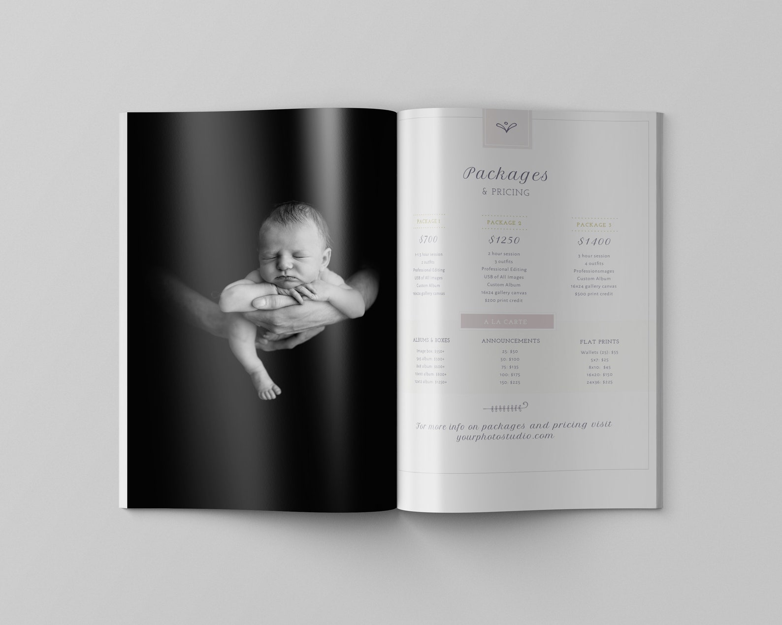 Newborn Photography Magazine Template 22 Pages Newborn - Etsy