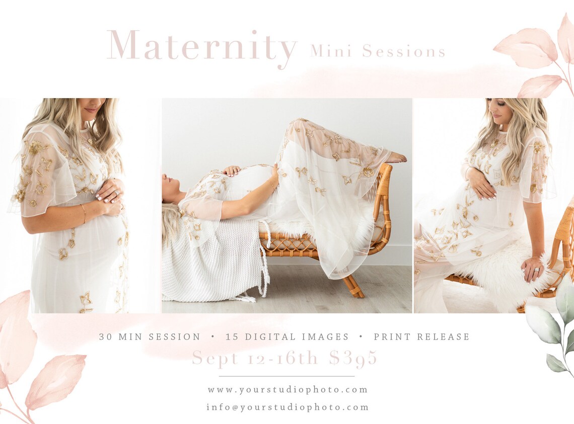 Maternity Mini Session Template Maternity Photographer - Etsy