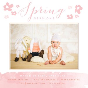 Mini Session Template, Spring Mini Session Template, Photography ...