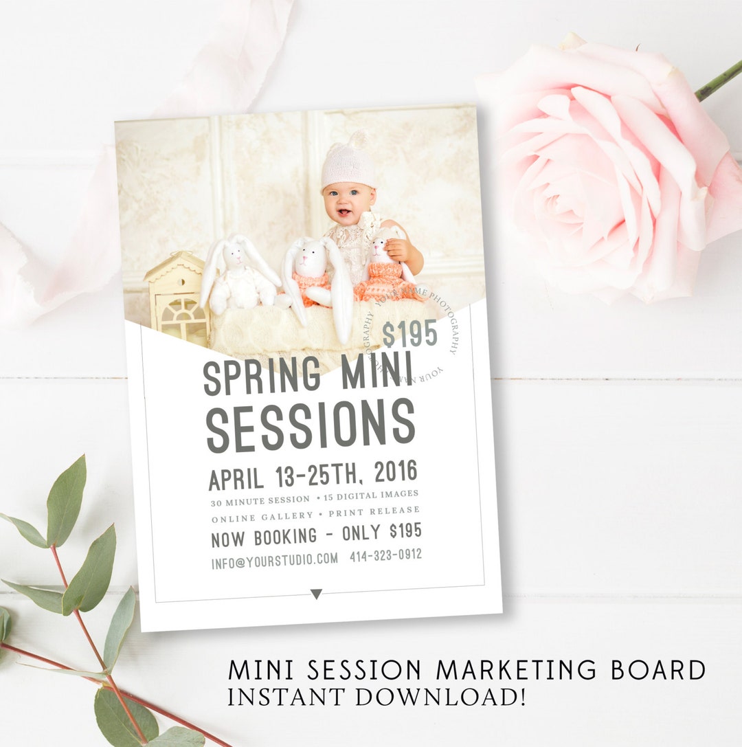 Spring Mini Session Marketing Board - Mini Session Templates ...