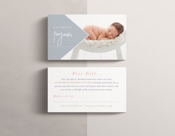 Photography Referral Card Template Referral Program | Etsy