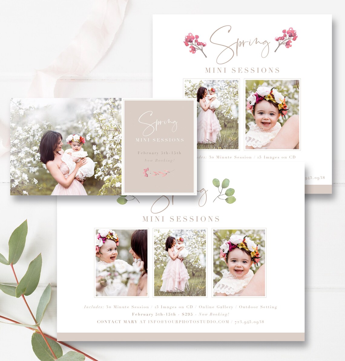Spring Mini Session Marketing Set Spring Marketing Boards | Etsy