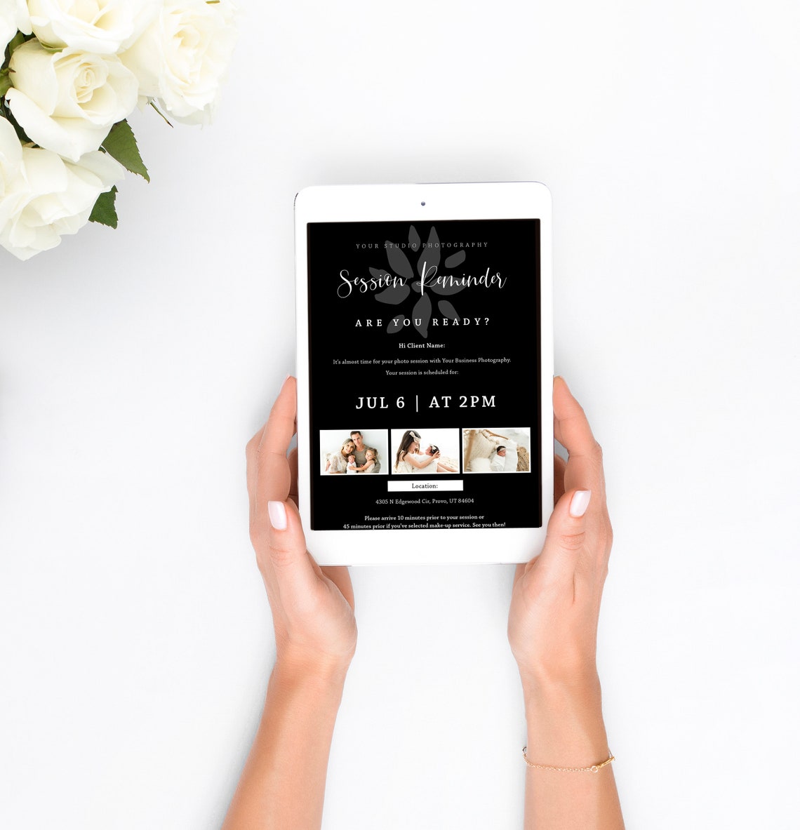 INSTANT DOWNLOAD Photography Session Reminder Template - Etsy