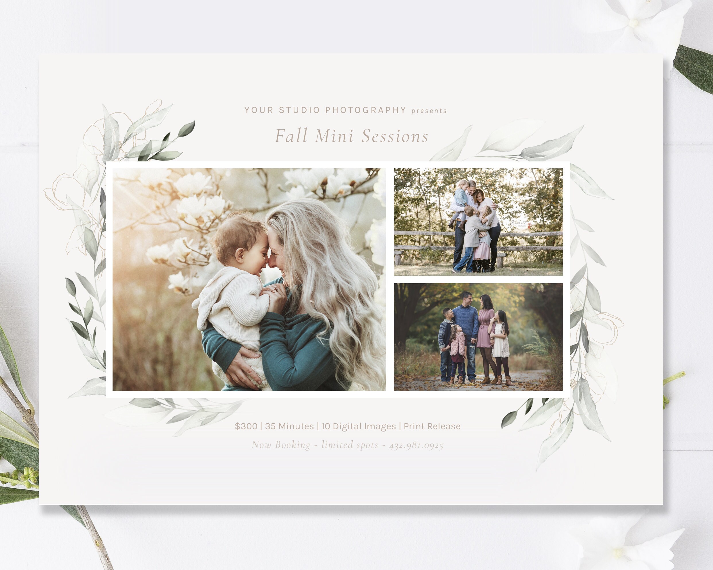 Paper Templates Photographer Photography marketing Photoshop template ...