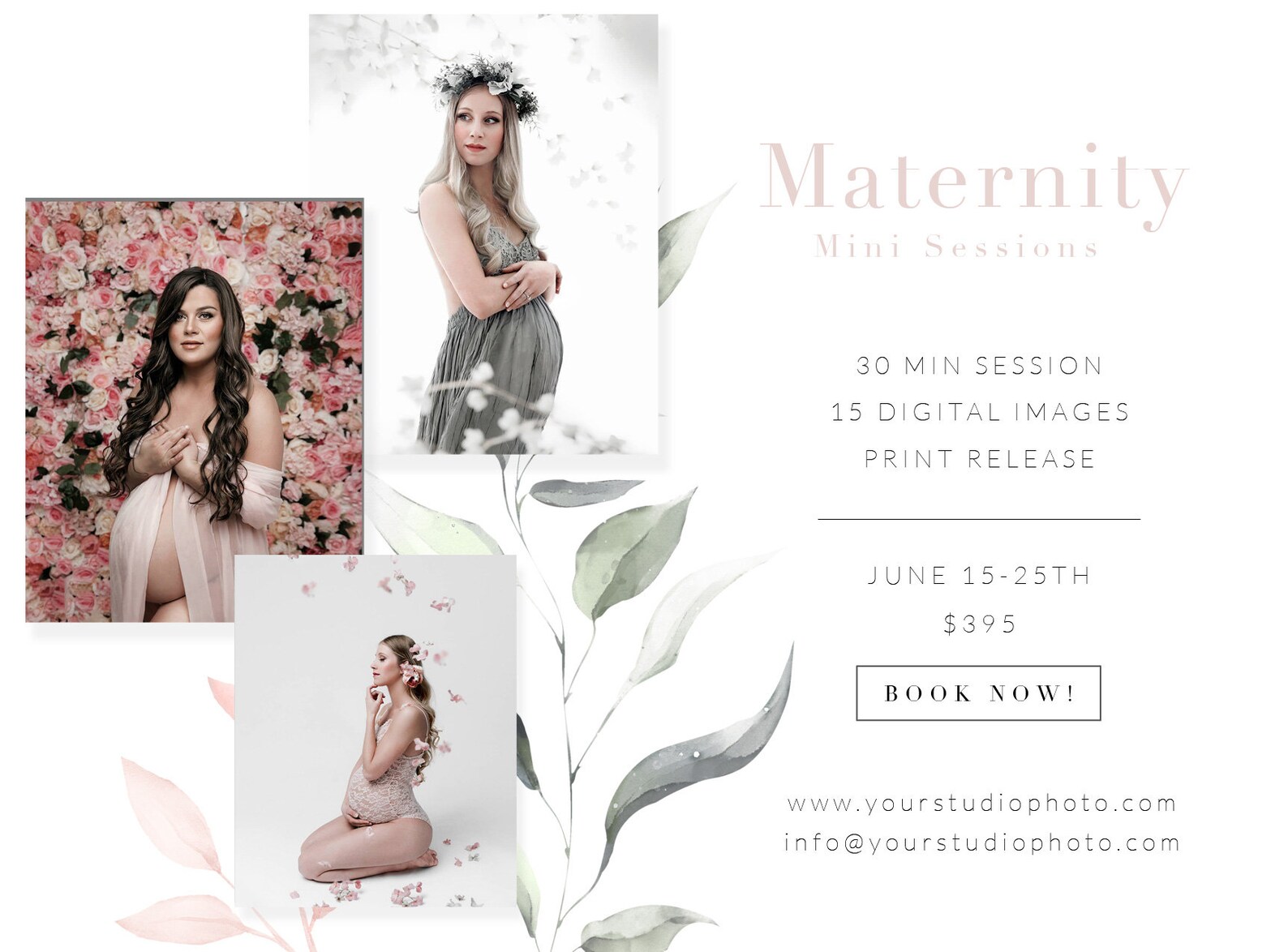 Maternity Mini Sessions Template Photography Maternity | Etsy