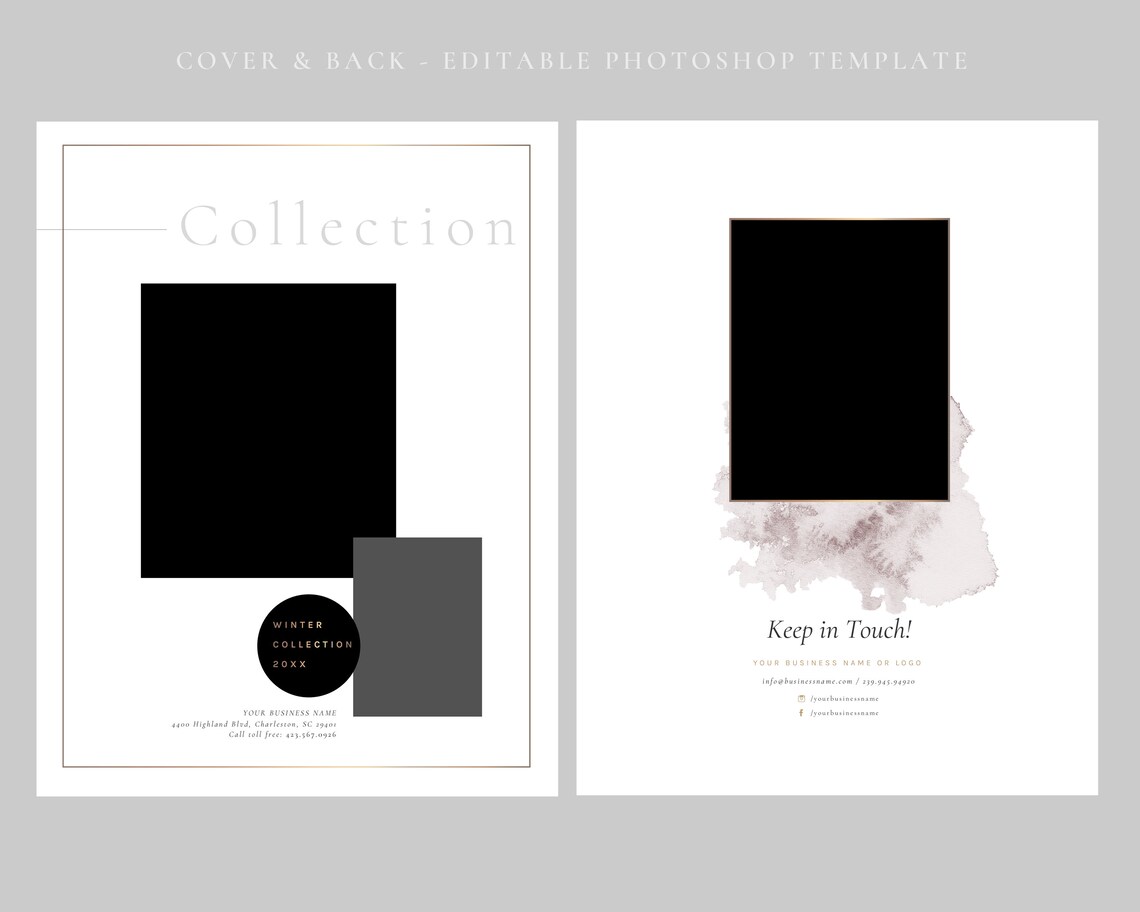 Catalog Template for Photoshop Indesign and Canva Wholesale - Etsy