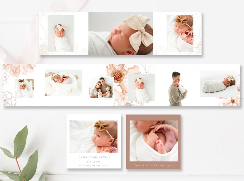 Mini Accordion Book Template 3x3 Mini Accordion Album | Etsy