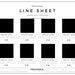Canva, Photoshop, Indesign, and MS Word, Minimalist Line Sheet Template ...