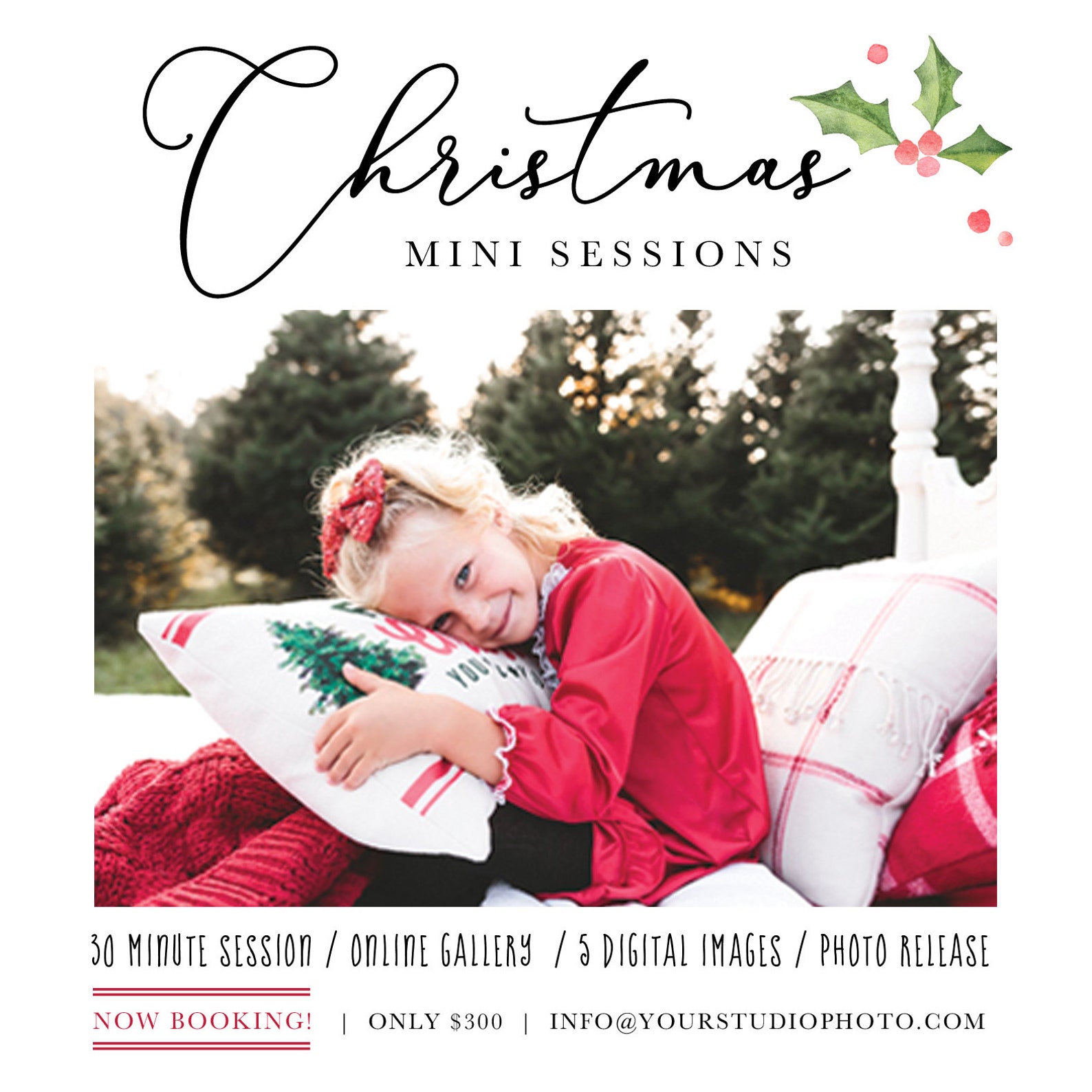 Christmas Mini Session Template Christmas Marketing Board - Etsy