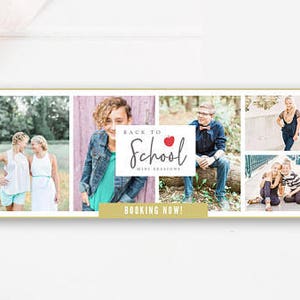 Back to School Mini Session Marketing Bundle, Photographer Marketing ...