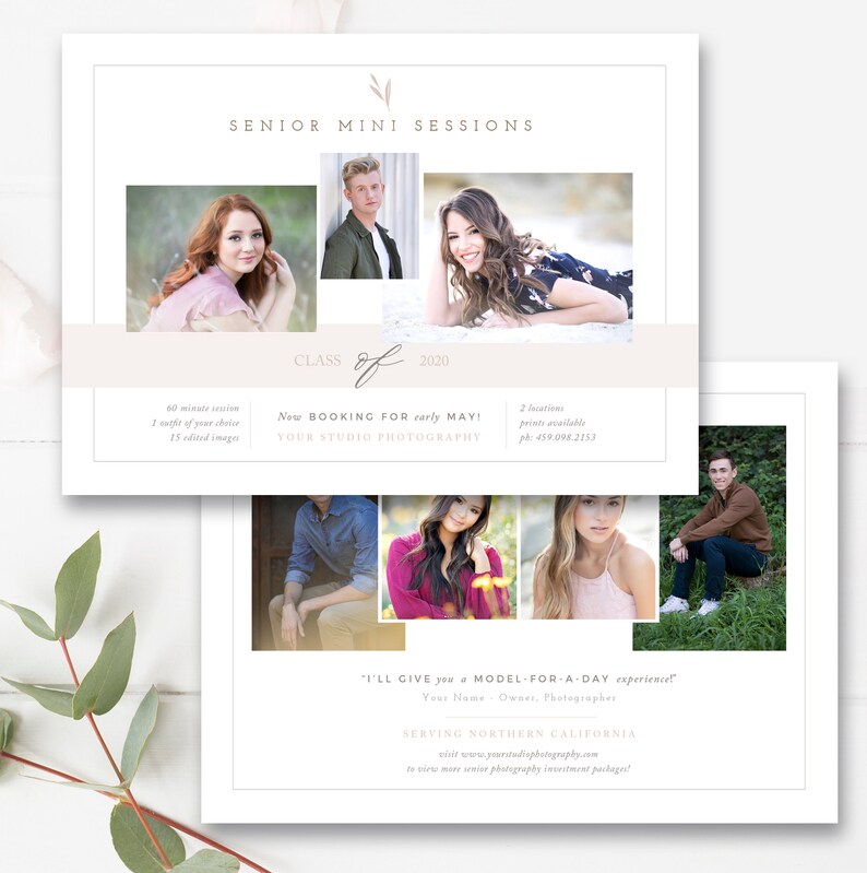 Senior Mini Session Marketing Board Senior Photo Sessions | Etsy