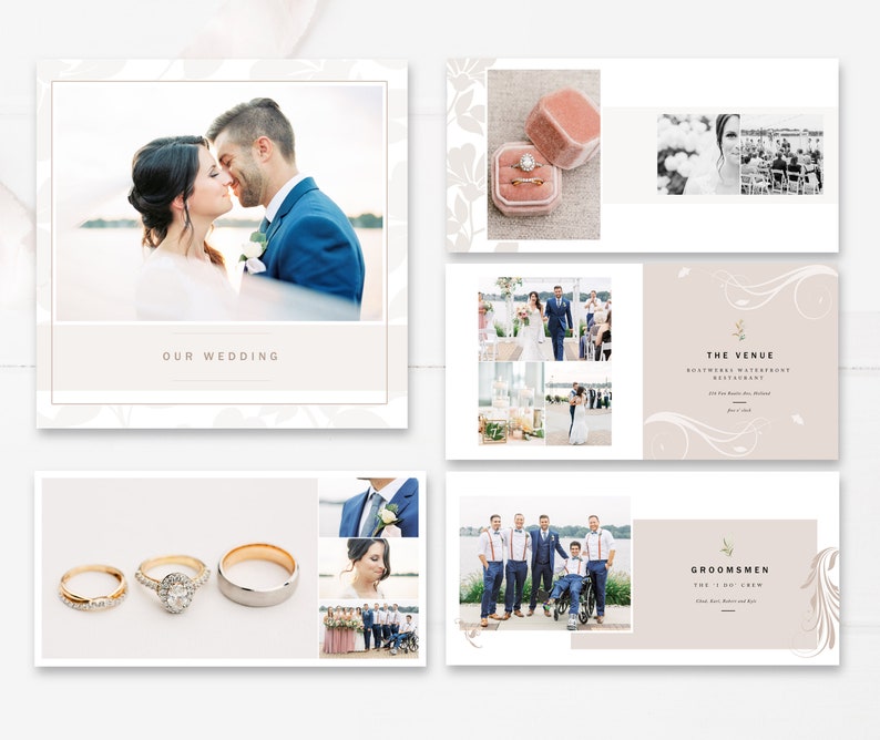 Wedding Photography Album Design, Photography Album Template, Photoshop ...