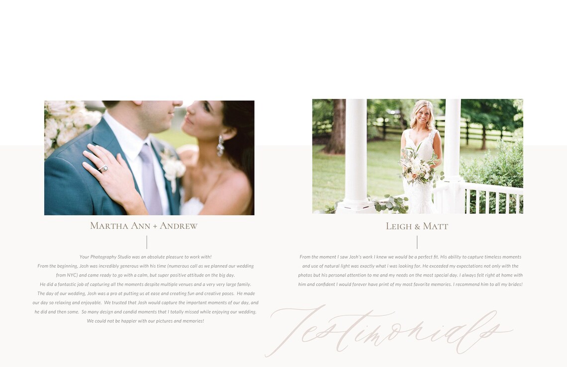 INDESIGN Template: Wedding Photography Magazine Template | Etsy