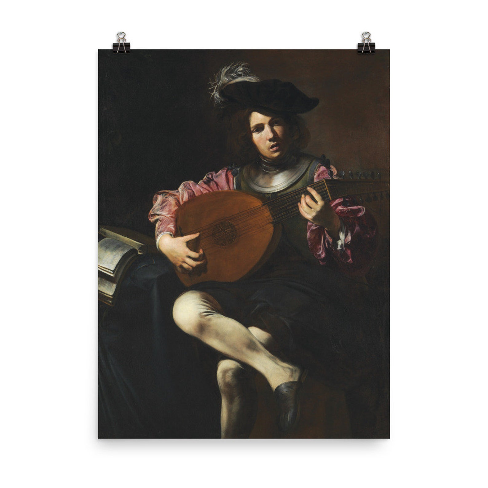 Portrait of Victorian Musician (PRINT) // FREE SHIPPING // European ...