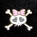 Pretty Bones Skull Girl Enamel Pin Cute Skeleton - Etsy