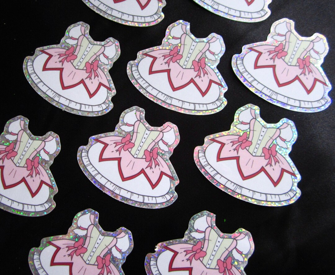 Madoka Sticker Fan Art Anime Cosplay Pink Magical Girl Madoka Magica ...