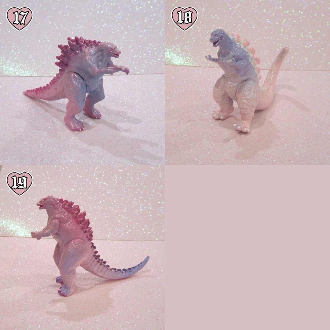 Godzilla Group 5 Pink Godzilla Toy Pastel Godzilla - Etsy