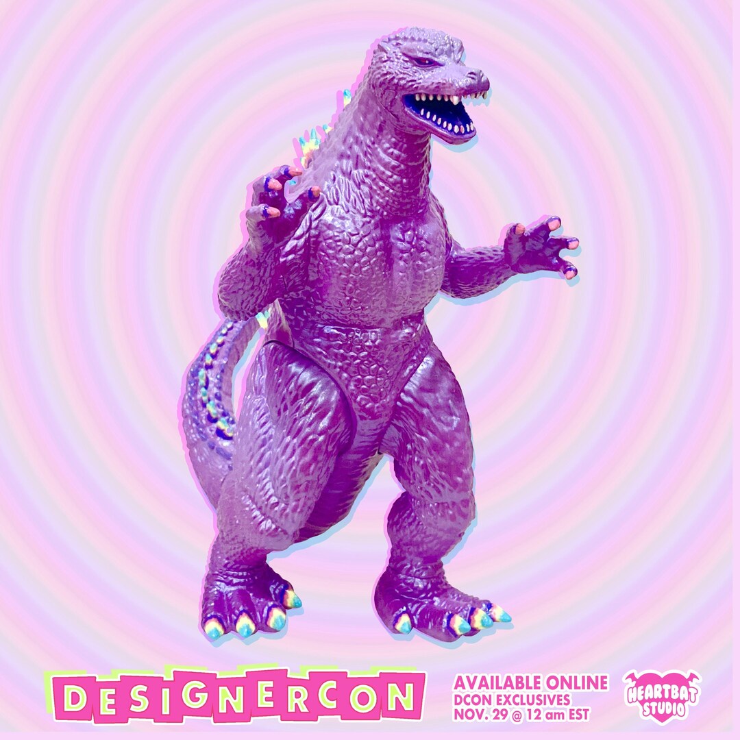 11" Purple Godzilla - Designer Con Exclusive - Vinyl Toy - Custom ...