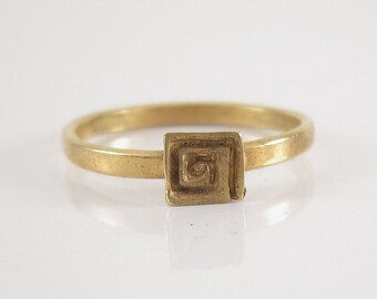 Meander Symbol Ring - Etsy