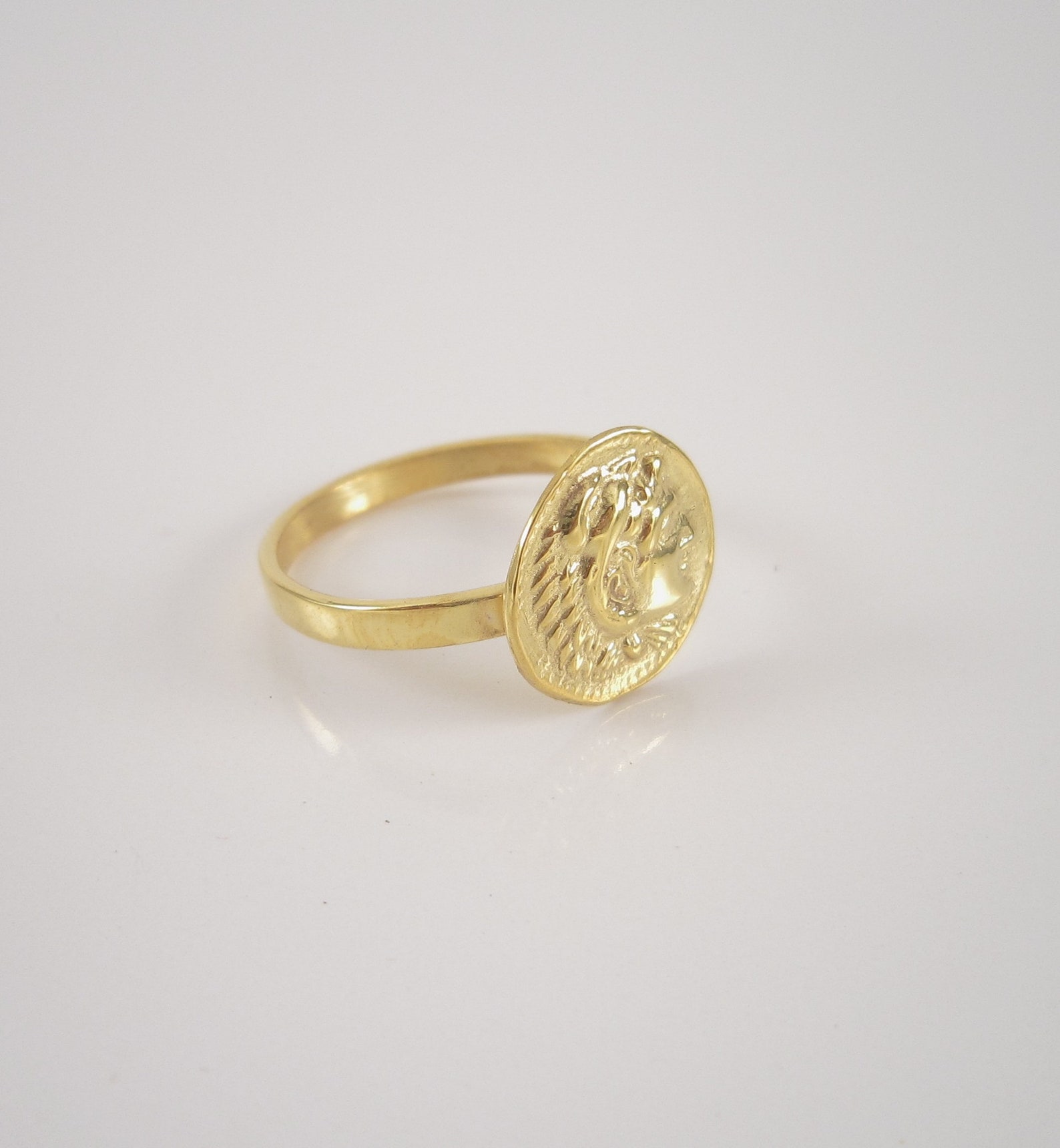 Cool Signet Historical Ring 0.47in Round Alexander With - Etsy