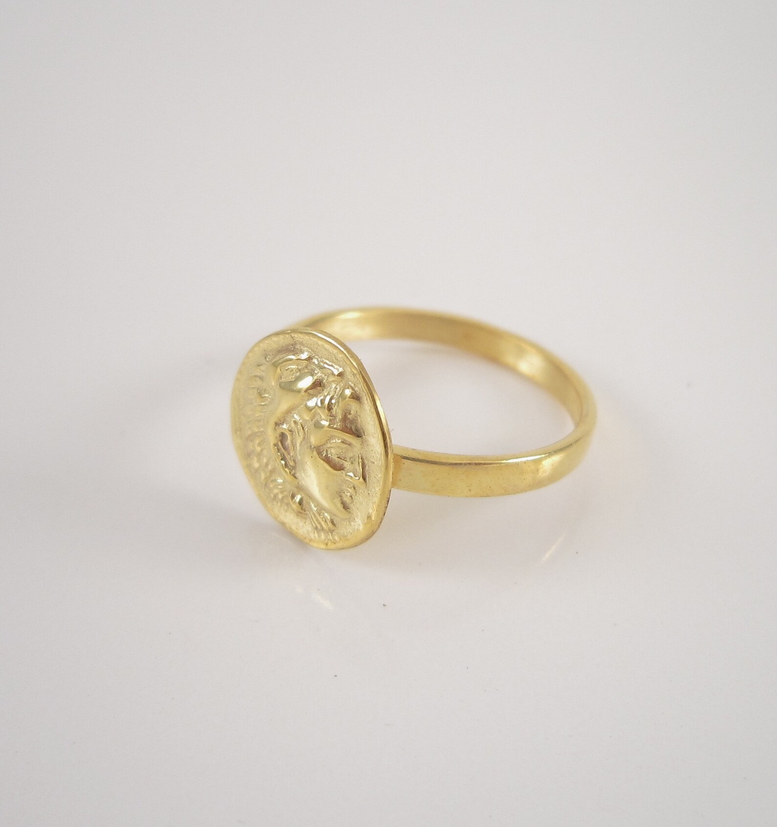 Cool Signet Historical Ring 0.47in Round Alexander With - Etsy