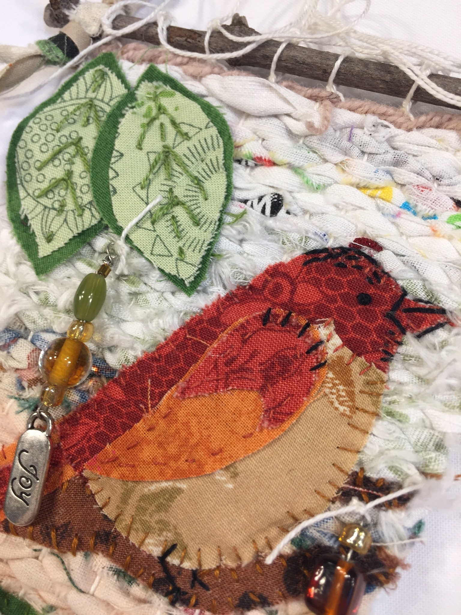 Wall Hanging Weaving Woven Decor Bird Gift for Friend Nature Boho ...