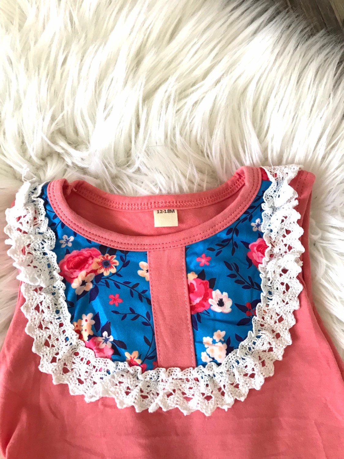 Blue Floral Bell Bottoms Spring Flower Ruffle Flare Bells - Etsy