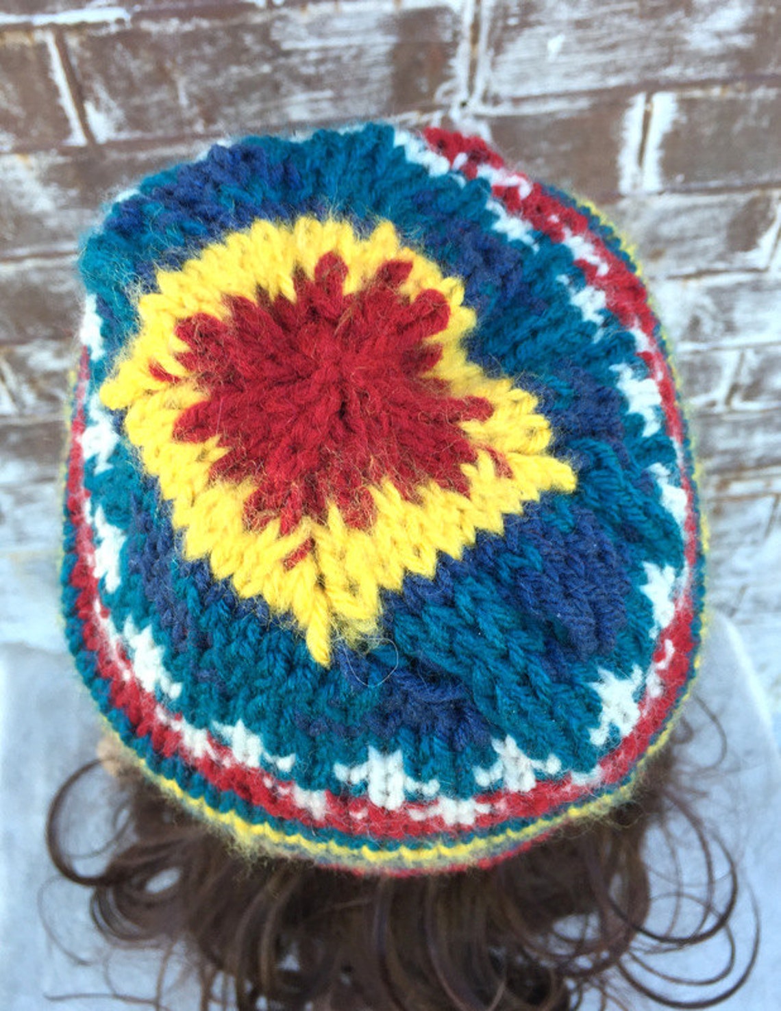 Colorful FAIR ISLE Stocking HAT Beanie Norwegian Scandinavian - Etsy