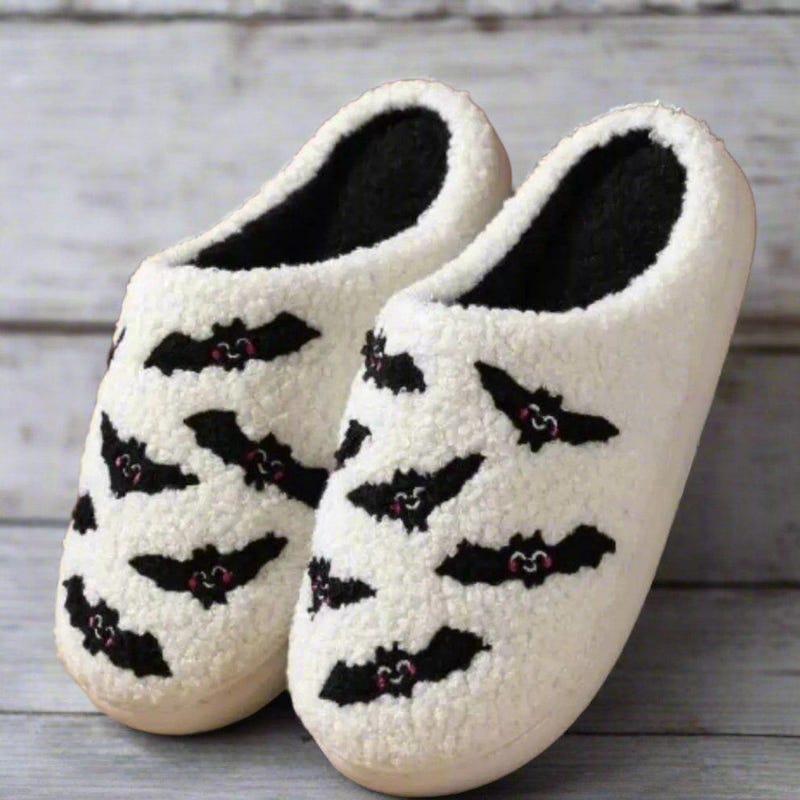 Bat Slippers - Etsy