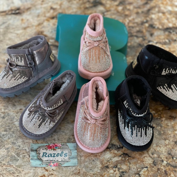 Rhinestone Boots - Etsy