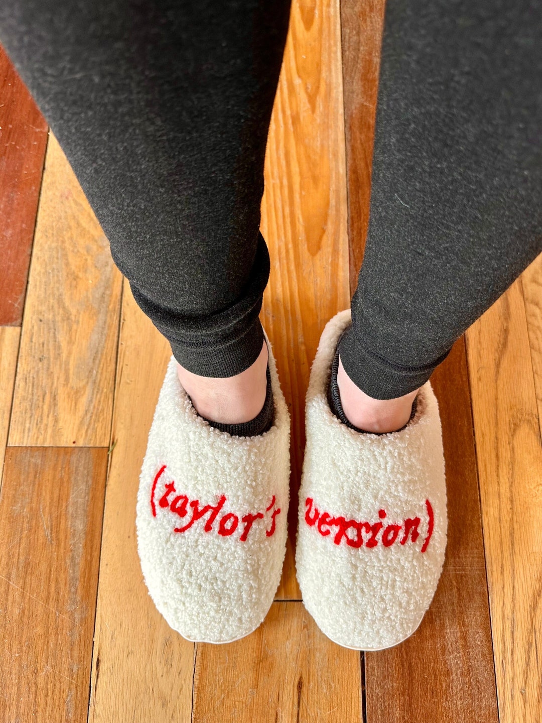 Taylors Version Slippers, Swiftie House Shoes, Valentine's Gift - Etsy