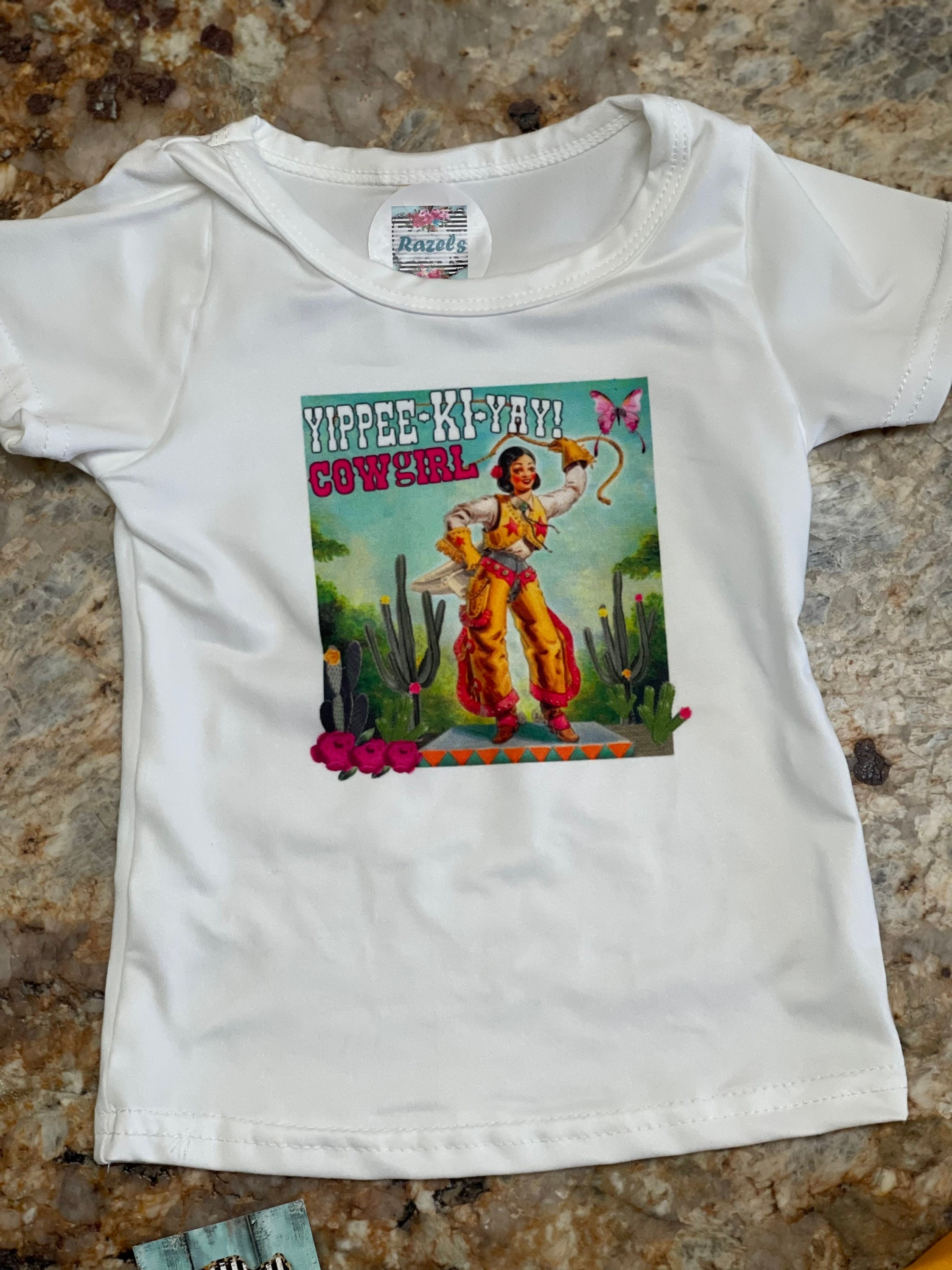 Yippee Ki Yay Cowgirl Bell Bottom Outfit Mustard Yellow Star | Etsy