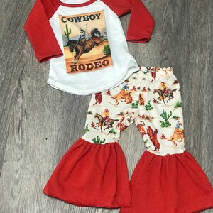 RODEO COWBOY BELL Bottoms, Vintage Retro Cowgirl Flares Outfit - Etsy