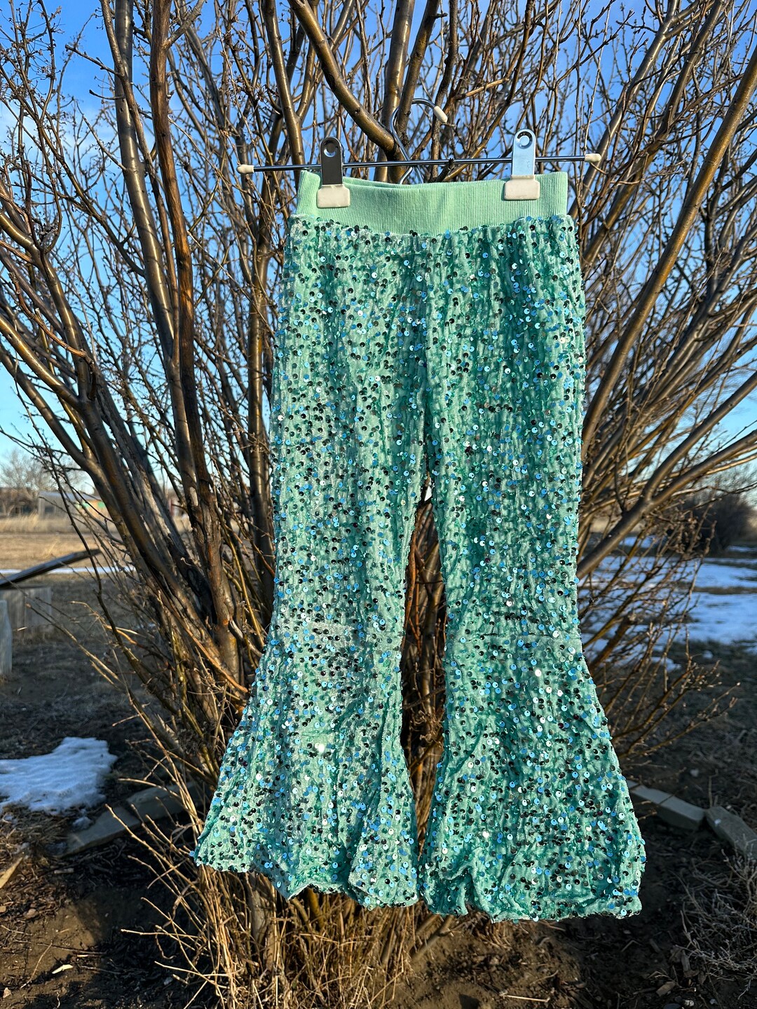 Girls Easter Pants, Sparkle Pants, Sequin Pants, Toddler Bell Bottoms ...