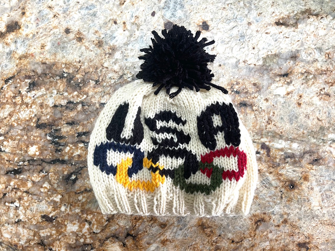 USA Hat OLYMPIC Rings Hat Hand Knit Hat Team USA - Etsy
