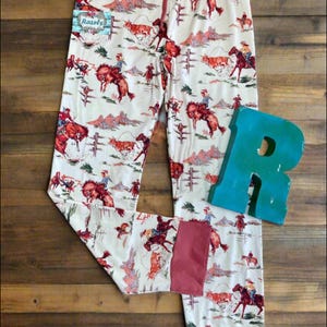 Retro Cowboy Pajamas: Matching Family Western Pjs - Etsy