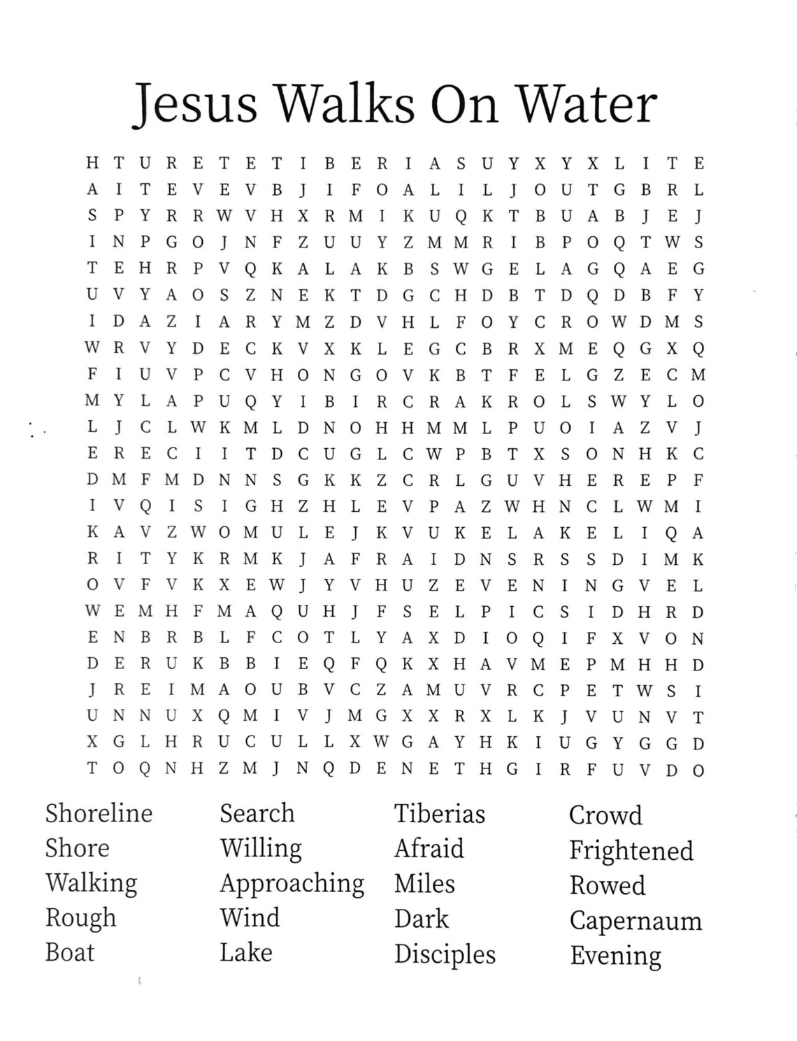 15 Word Search Puzzles- Miracles of Jesus, Digital, Bible Word Search ...