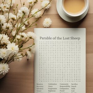 Word Search Puzzles: 20 Parables of Jesus, Bible Word Search Printable ...