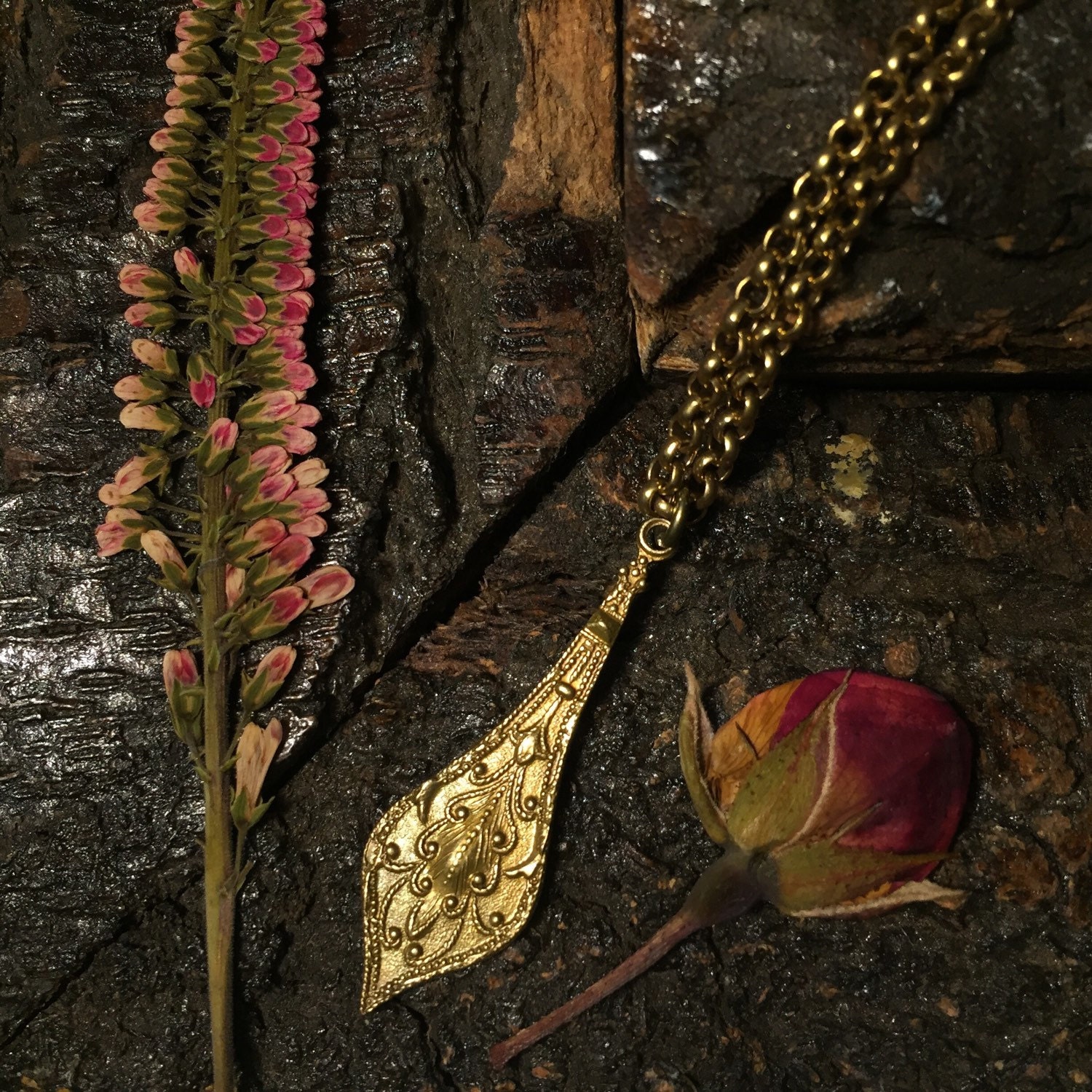 Xena Warrior necklace Antique gold necklace Ornate | Etsy