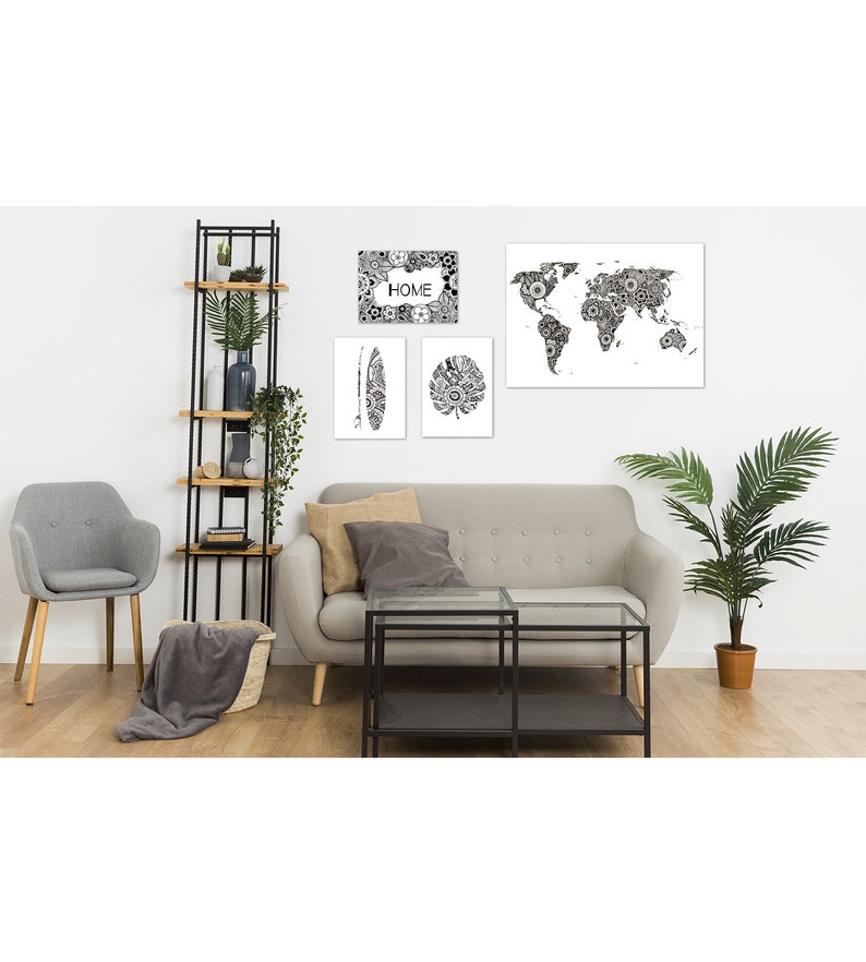 World Map Planisphere Mandala worldmap Mandala wall art | Etsy