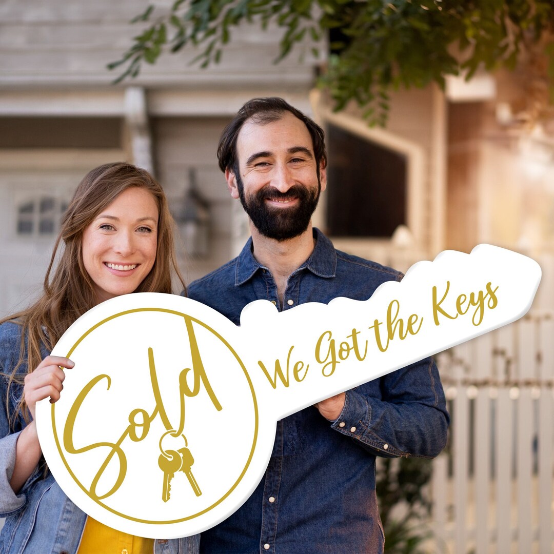 Sold Key Sign, Realtor Social Media Marketing, Real Estate Prop, We Got ...