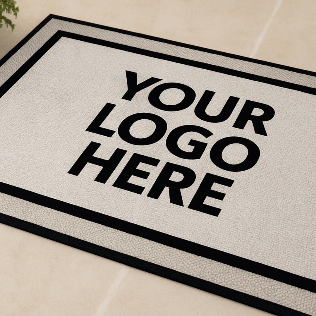 Custom Logo Door Mat: Personalized Business Entrance Mat - Etsy