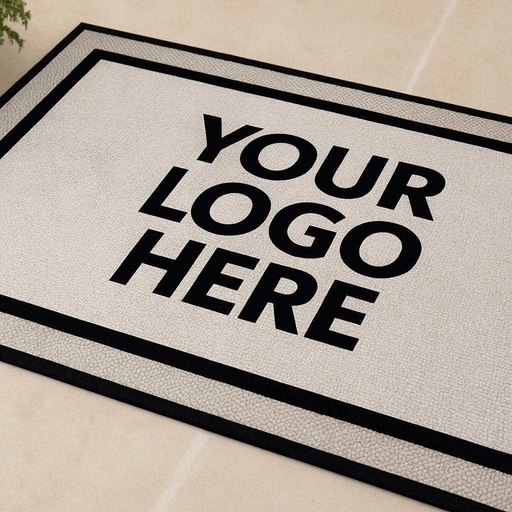 Custom Logo Door Mat: Personalized Business Entrance Mat - Etsy