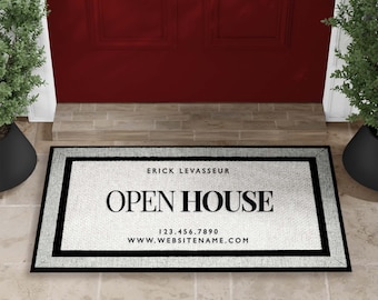 Realtor Custom Doormat Open House Doormat Realtor Doormat Business ...