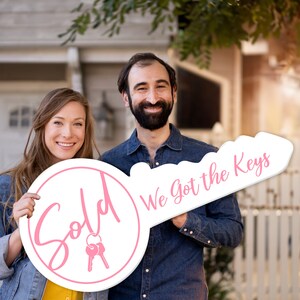Sold Key Sign, Realtor Social Media Marketing, Real Estate Prop, We Got ...