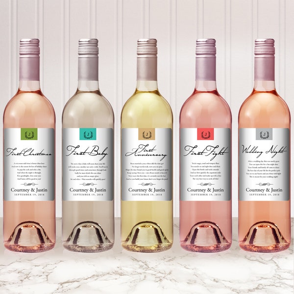 Milestone Wine Label - Etsy