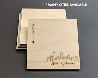 Houston Texas Custom Map Coasters State Shape Coasters - Etsy