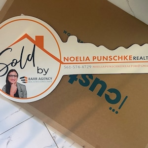 Realtor Sold Key Sign, Real Estate Photo Prop, 36-inch Wood - Etsy
