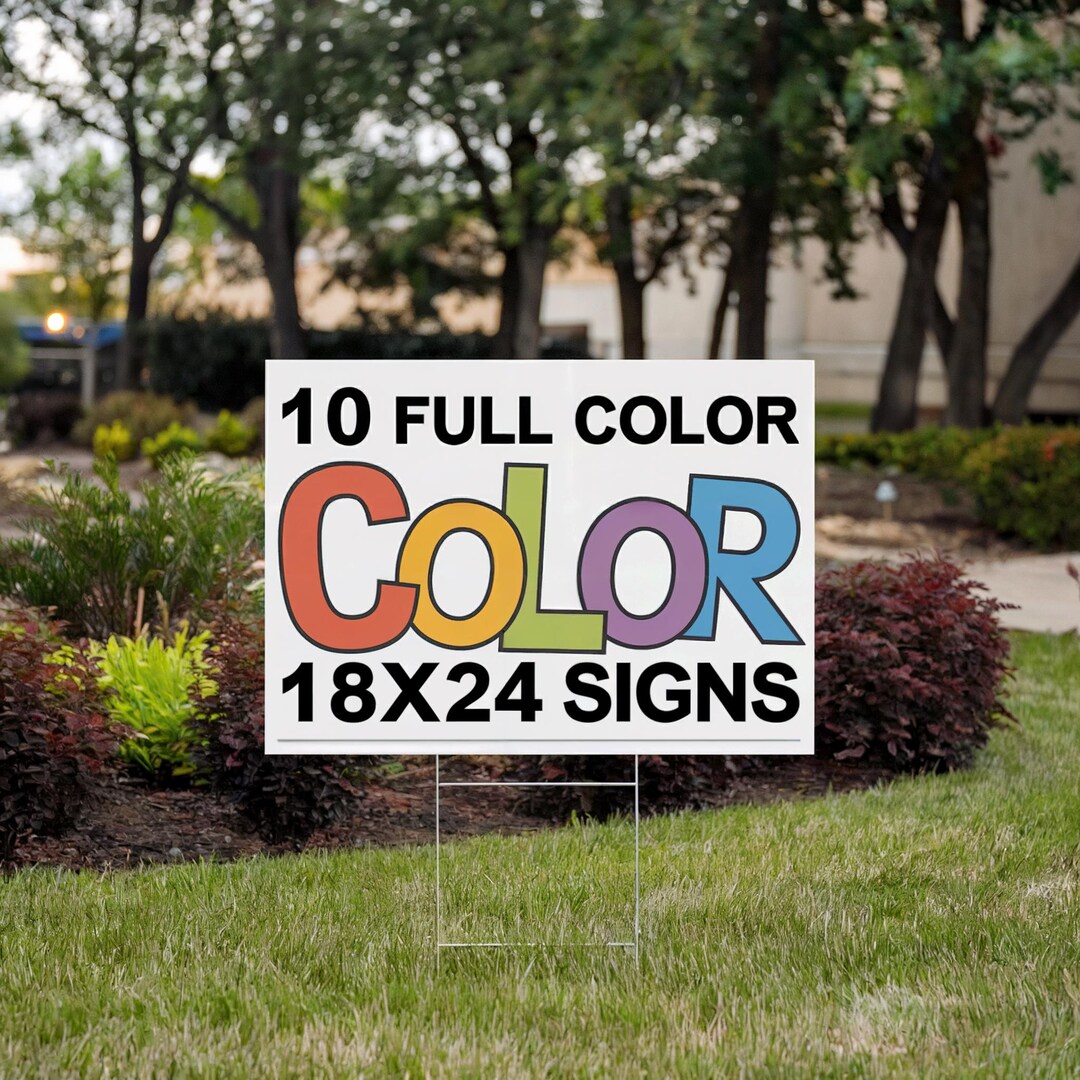 Custom Business Yard Sign – Personalized Outdoor Advertising Sign ...