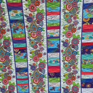 Bountiful Borders, Queen Quilt, Girl Quilt, Floral Quilt, Border Print ...